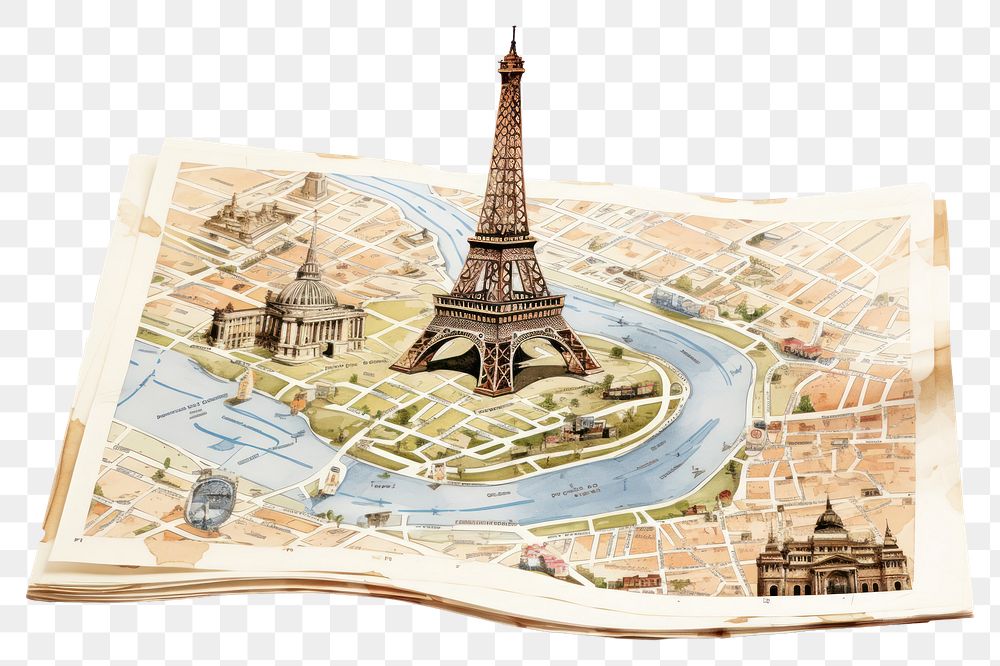 PNG map paper art architecture | Free PNG - rawpixel