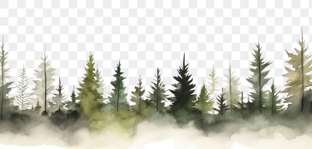 PNG pine tree border outdoors | Free PNG - rawpixel