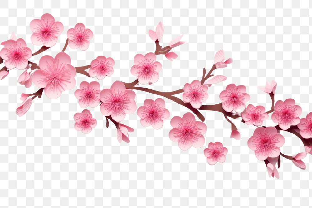 PNG Cherry blossom floral border | Free PNG - rawpixel