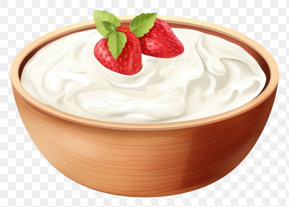 PNG Yogurt wooden bowl dessert | Free PNG - rawpixel