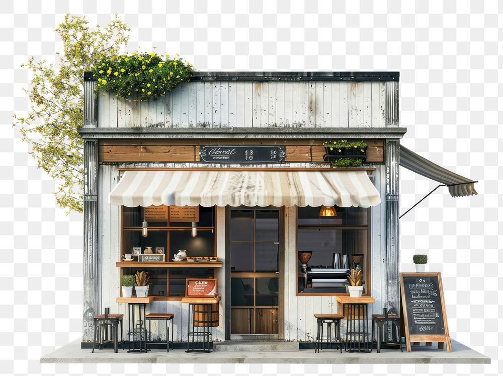 PNG Coffee shop architecture restaurant | Premium PNG - rawpixel