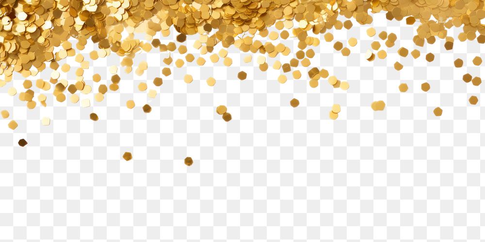 PNG Gold confetti border backgrounds | Premium PNG - rawpixel