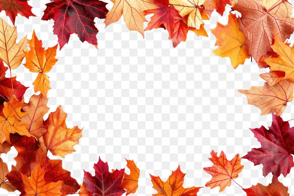 PNG Frame Autumn Leaves backgrounds | Free PNG - rawpixel