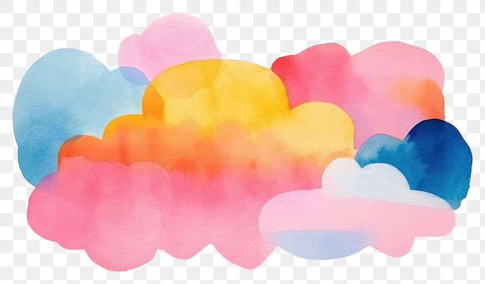 PNG Cloud art abstract painting. | Premium PNG - rawpixel