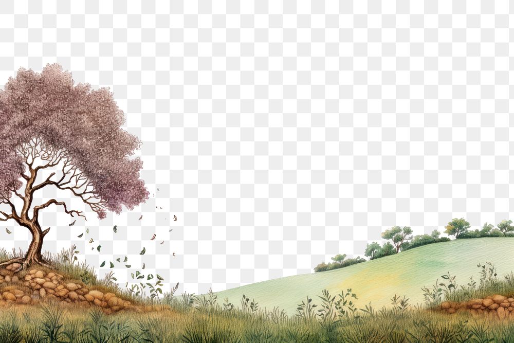 PNG Landscape tree outdoors nature. | Premium PNG - rawpixel