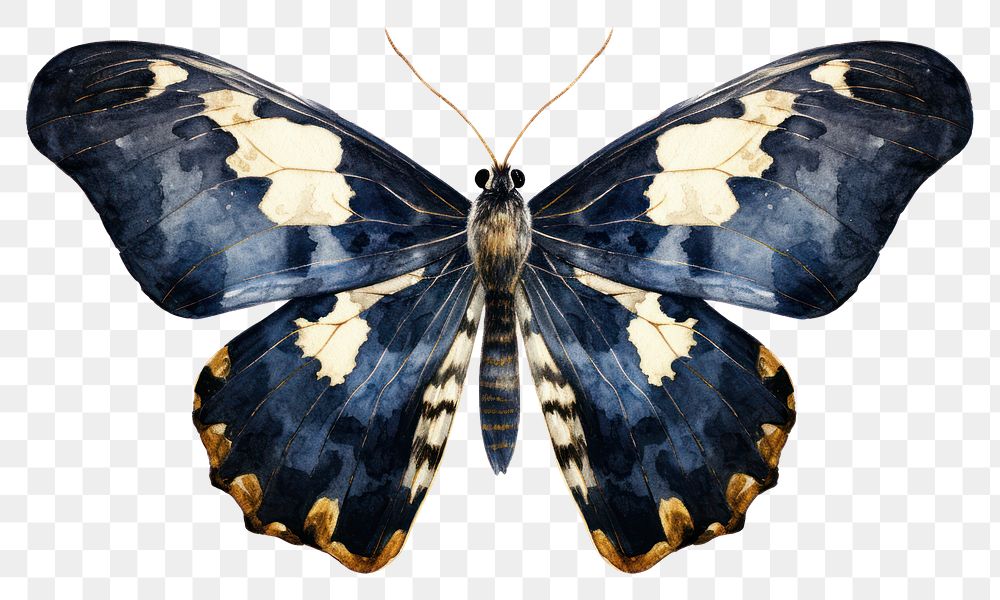 PNG Indigo moth butterfly animal | Premium PNG - rawpixel
