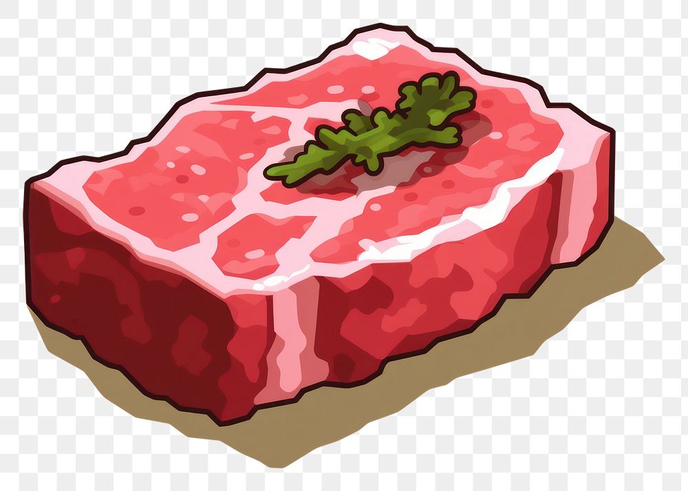 PNG Beef meat pixel steak | Free PNG - rawpixel