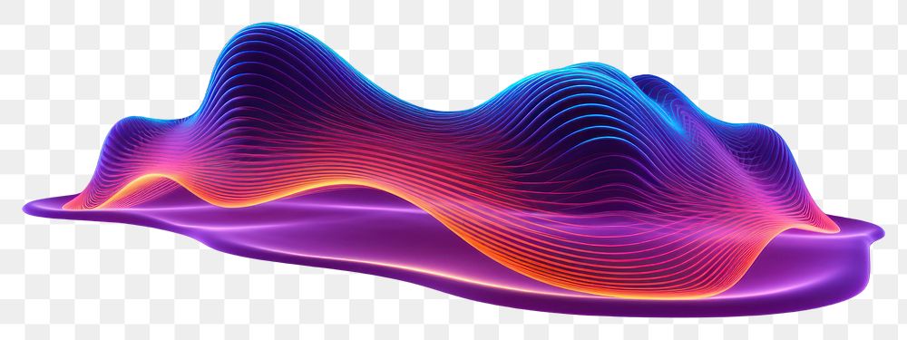 PNG Neon wave wireframe light | Premium PNG - rawpixel
