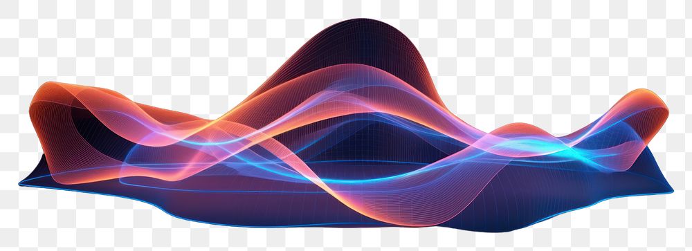 PNG Neon wave wireframe light | Free PNG - rawpixel