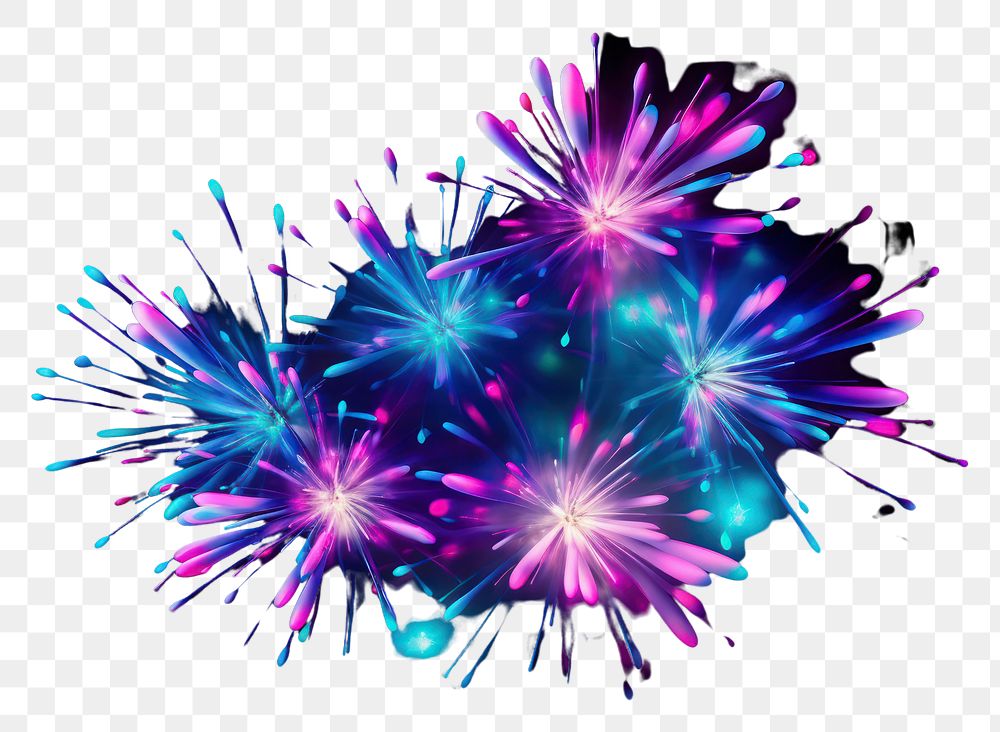 PNG Neon colorful firework fireworks | Free PNG - rawpixel