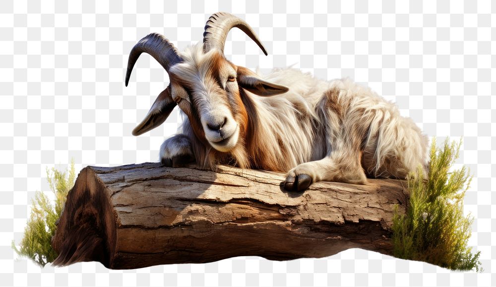 PNG Sleepy goat livestock wildlife | Premium PNG - rawpixel