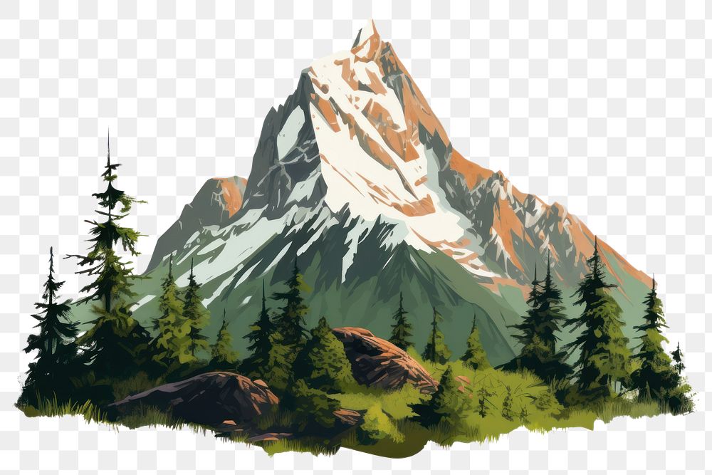 PNG Wilderness landscape mountain outdoors. | Premium PNG - rawpixel