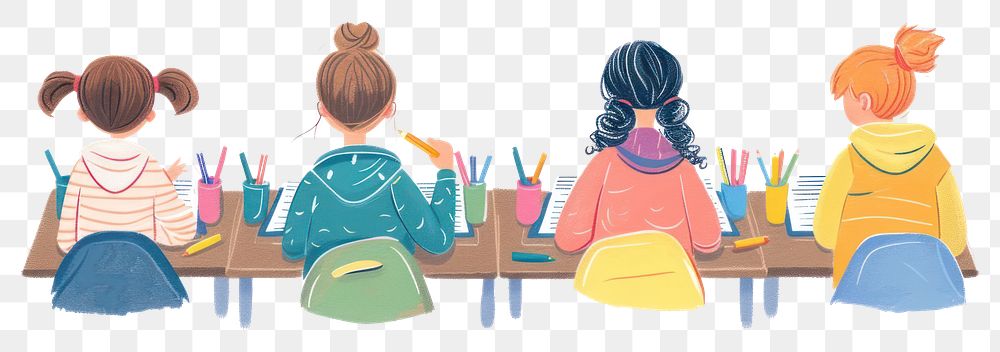 PNG Student learning drawing pencil | Premium PNG - rawpixel