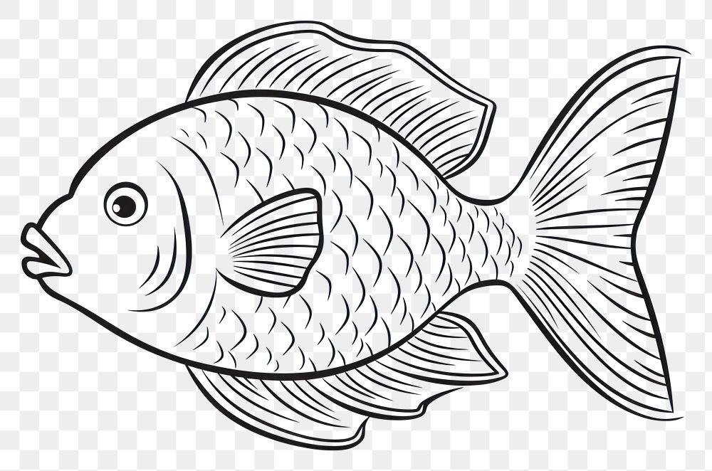 PNG Fish sketch fish drawing. | Free PNG - rawpixel