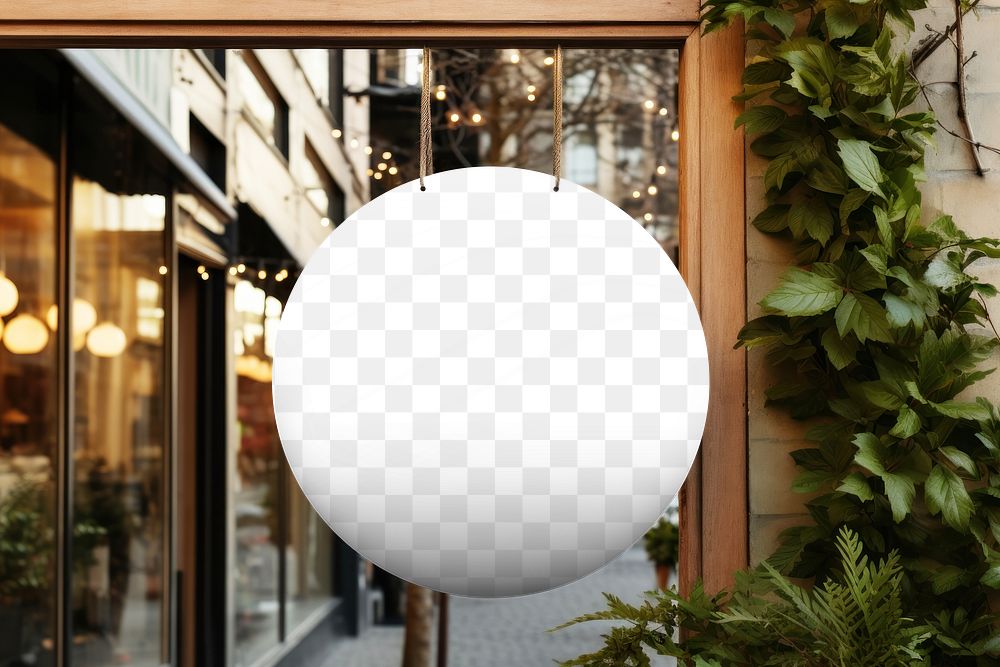 Round shop sign png mockup, | Premium PNG - rawpixel