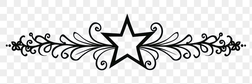 PNG Divider graphic star symbol | Premium PNG - rawpixel