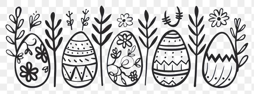 PNG Divider doodle easter drawing | Premium PNG - rawpixel