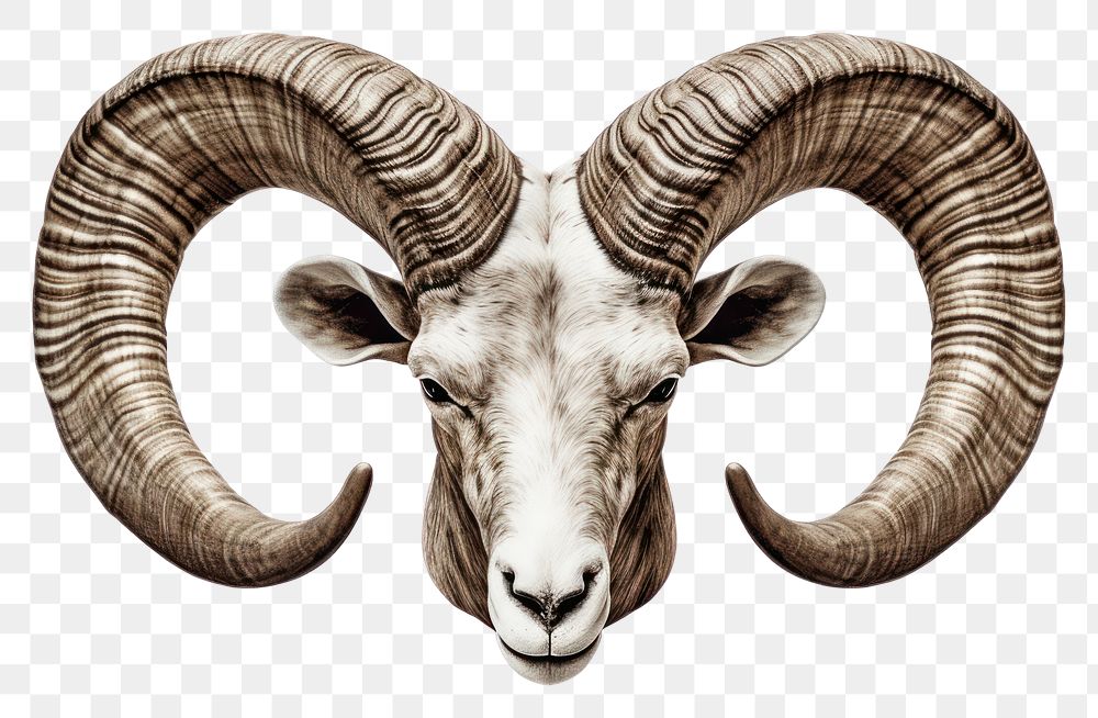 PNG Ram horns livestock animal | Premium PNG - rawpixel