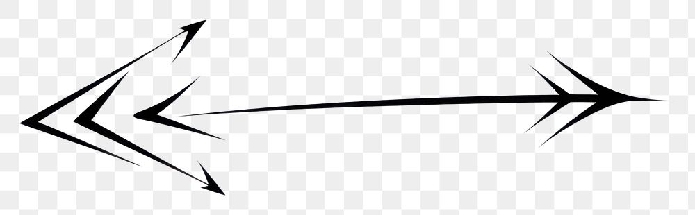 PNG Arrow symbol sketch white. | Free PNG - rawpixel