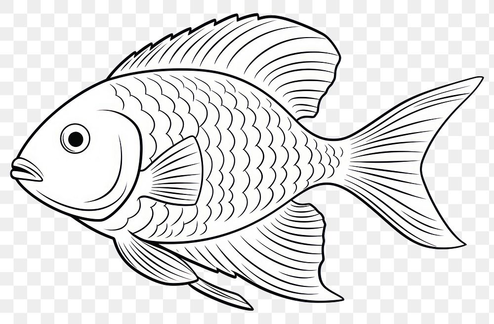 PNG Fish sketch drawing animal. | Free PNG - rawpixel
