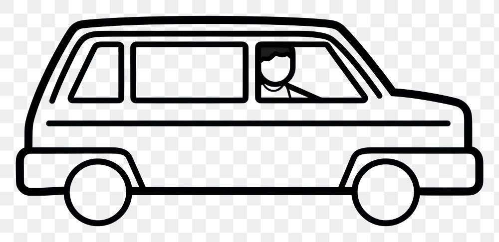 PNG Man driving car vehicle | Free PNG - rawpixel