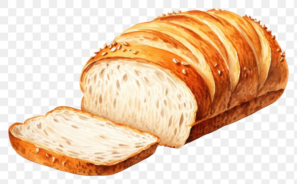 PNG Bread border watercolor food | Free PNG - rawpixel