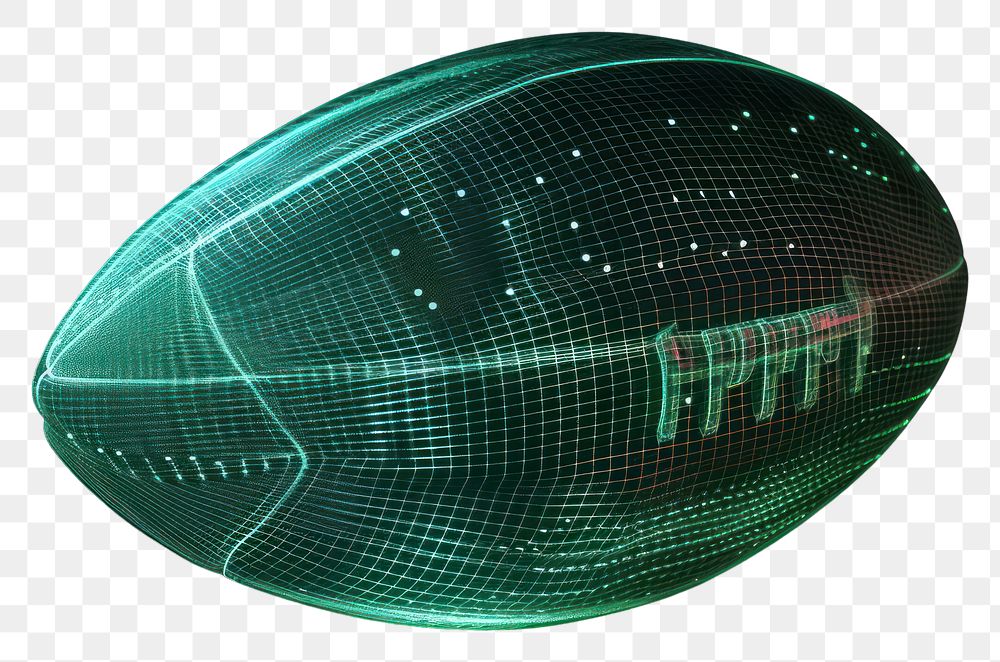 PNG Glowing wireframe football futuristic | Free PNG - rawpixel