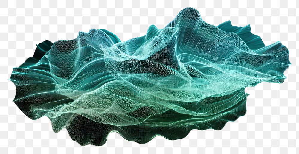 PNG Glowing wireframe ocean waves | Premium PNG - rawpixel