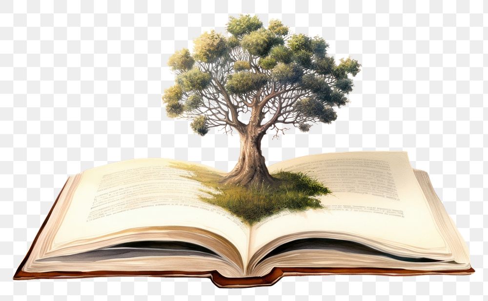 PNG Illustration open book tree | Premium PNG - rawpixel