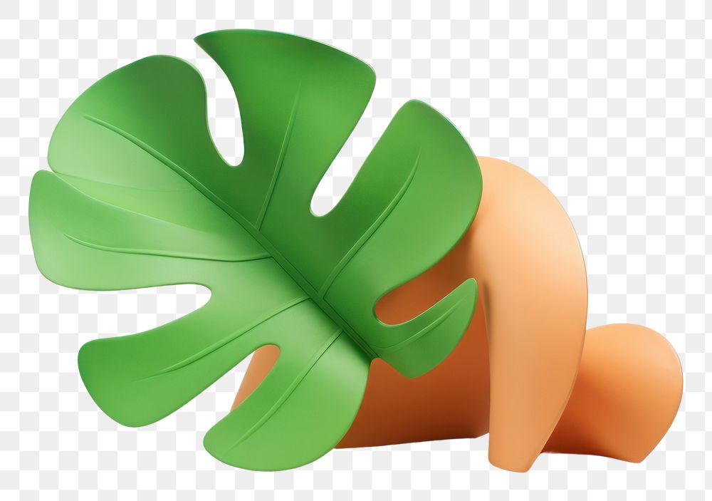 PNG Tropical leaves cartoon plant | Free PNG - rawpixel