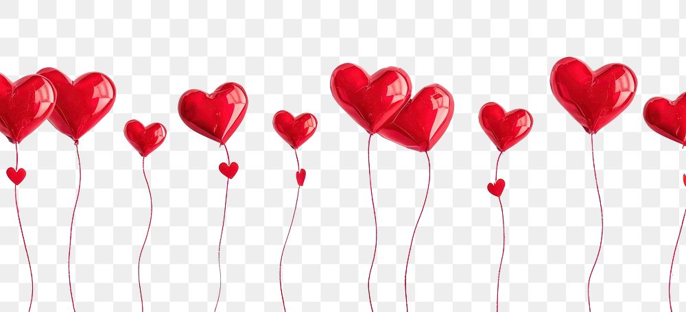 PNG Heart line horizontal border | Free PNG - rawpixel