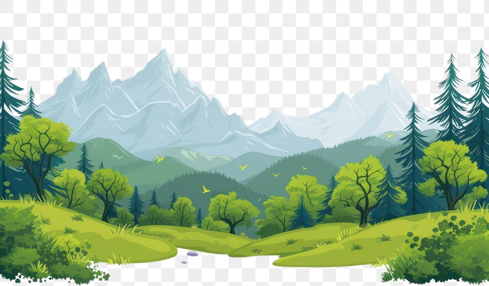 PNG Landscapes line horizontal border | Premium PNG - rawpixel