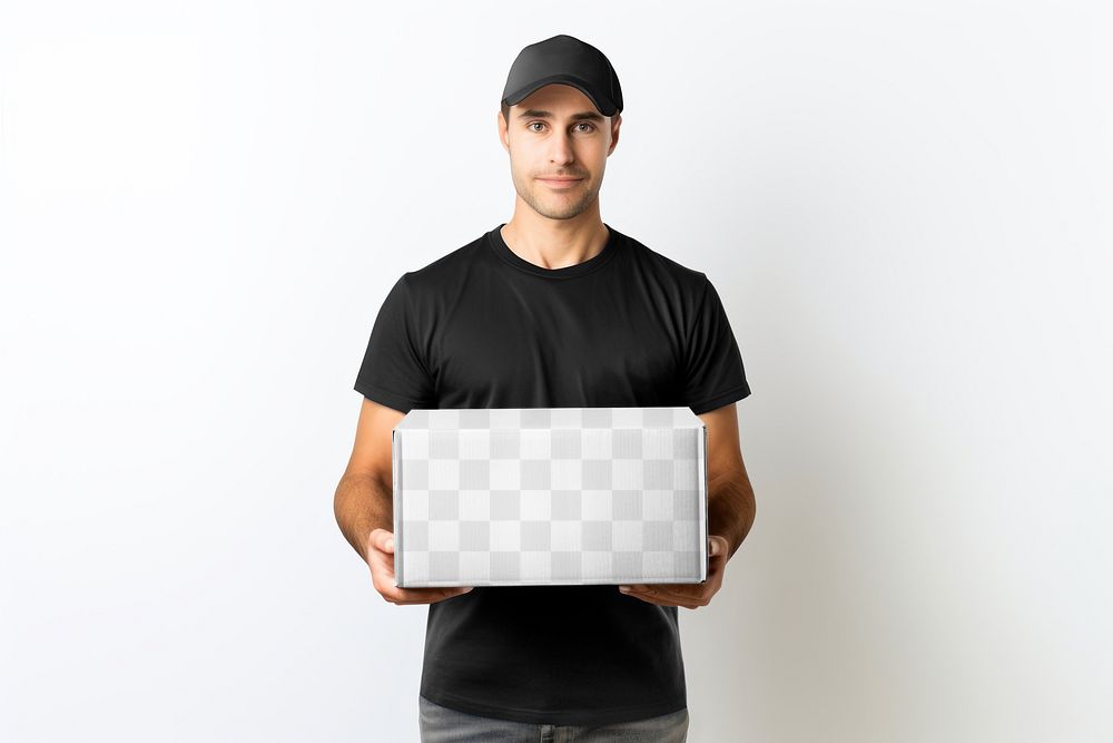 Parcel box png mockup, transparent | Free PNG - rawpixel