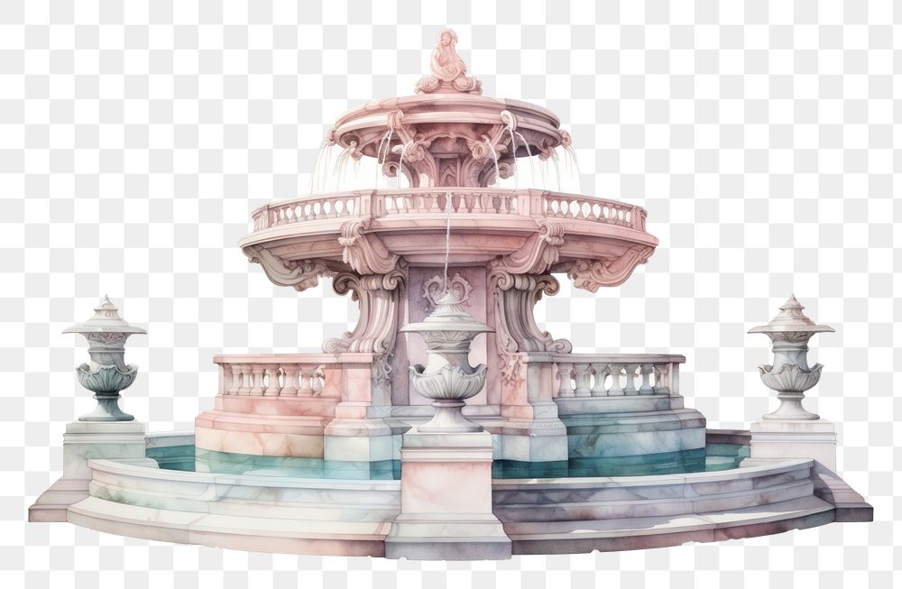 PNG Sculpture fountain architecture water | Free PNG - rawpixel