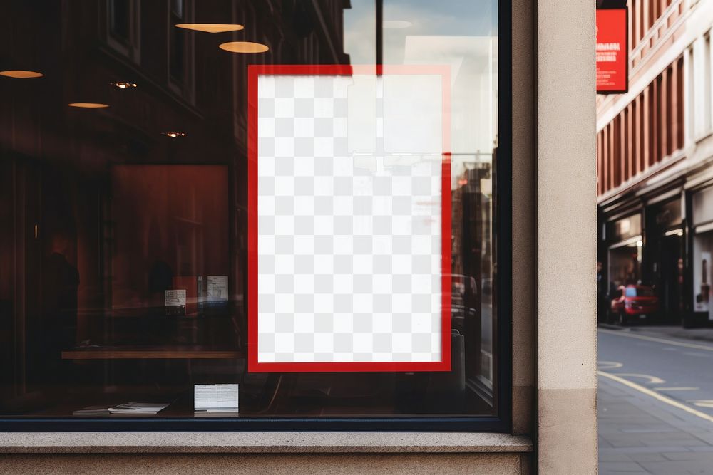 Shop window poster png product | Premium PNG - rawpixel