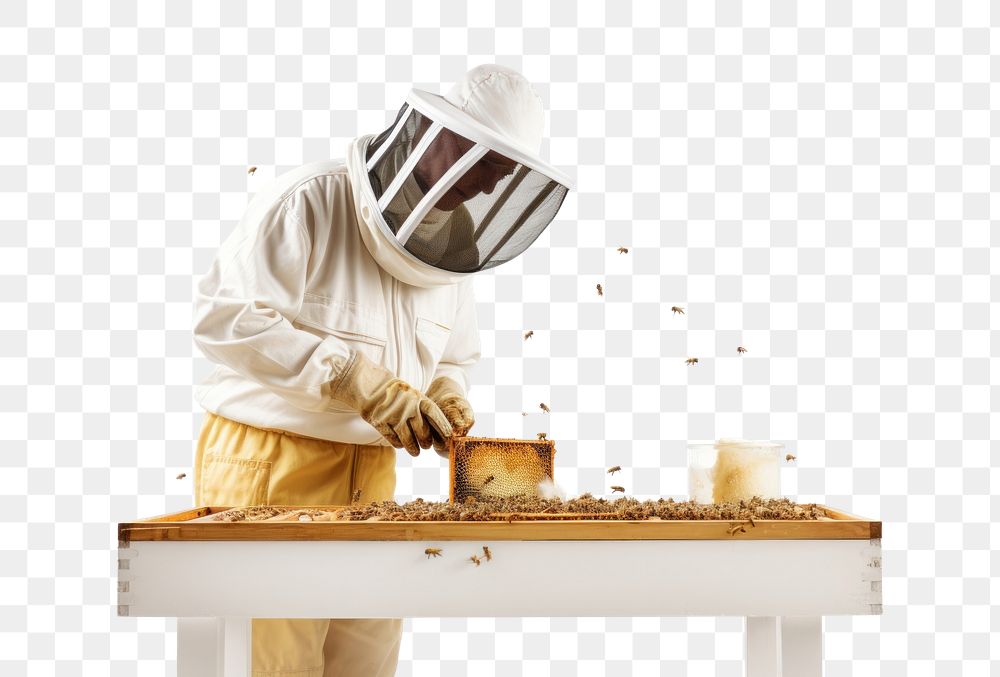 Apiary adult apiculture protection. | Free PNG - rawpixel