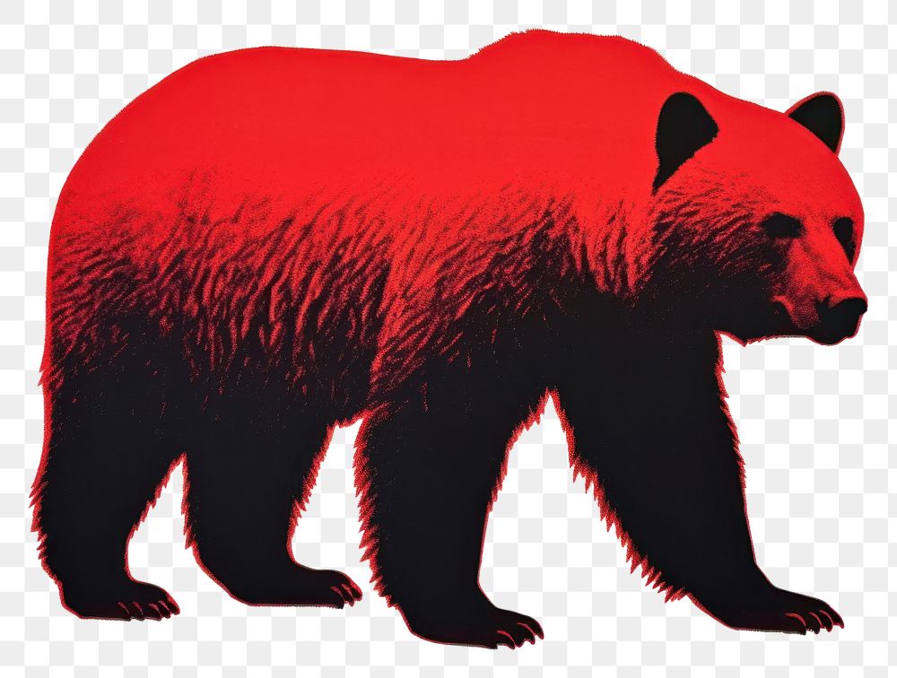 PNG Bear mammal animal red. | Premium PNG - rawpixel