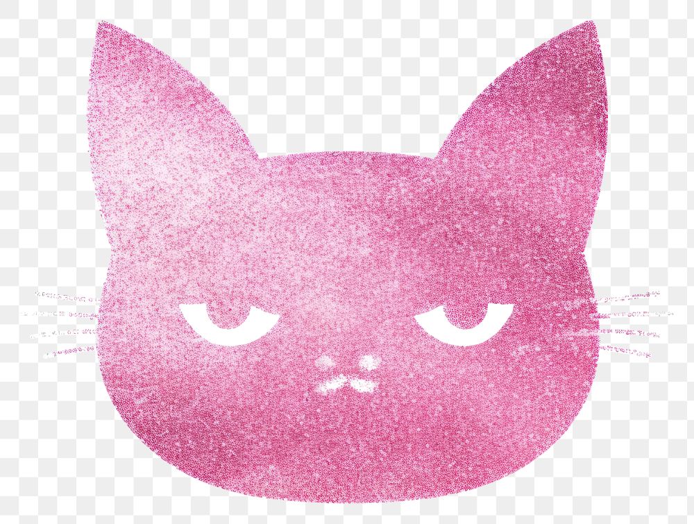 PNG Pink cat icon mammal | Free PNG - rawpixel