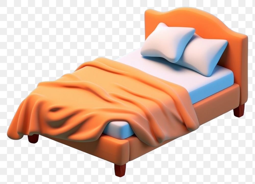 PNG Bed furniture bedroom comfortable. | Premium PNG - rawpixel