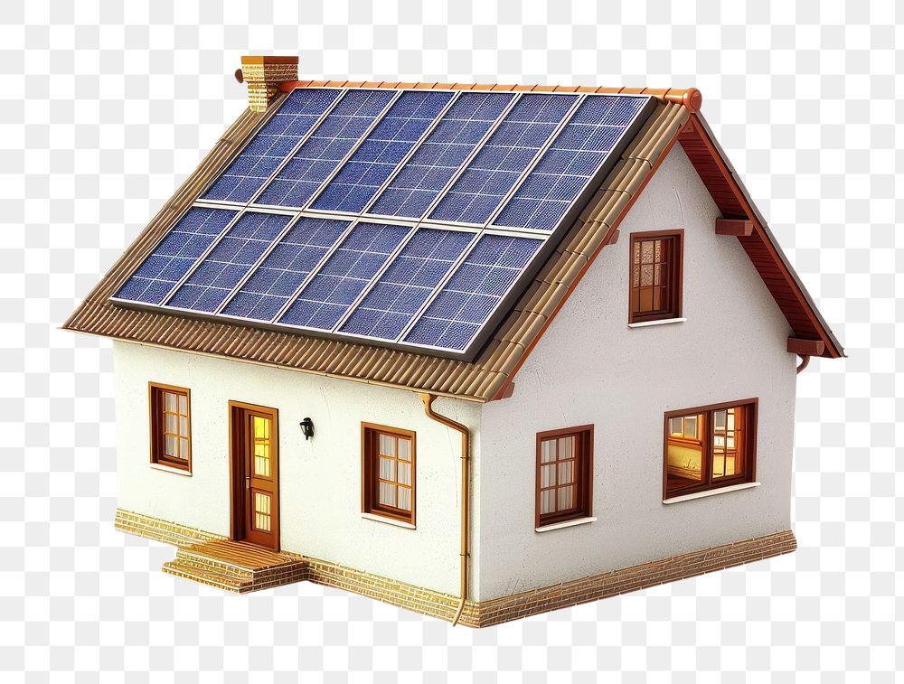 PNG House solar panel architecture | Free PNG - rawpixel