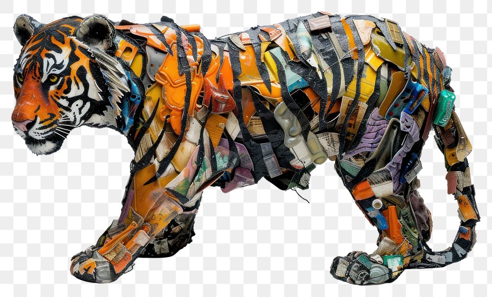 PNG Tiger made plastic figurine | Free PNG - rawpixel