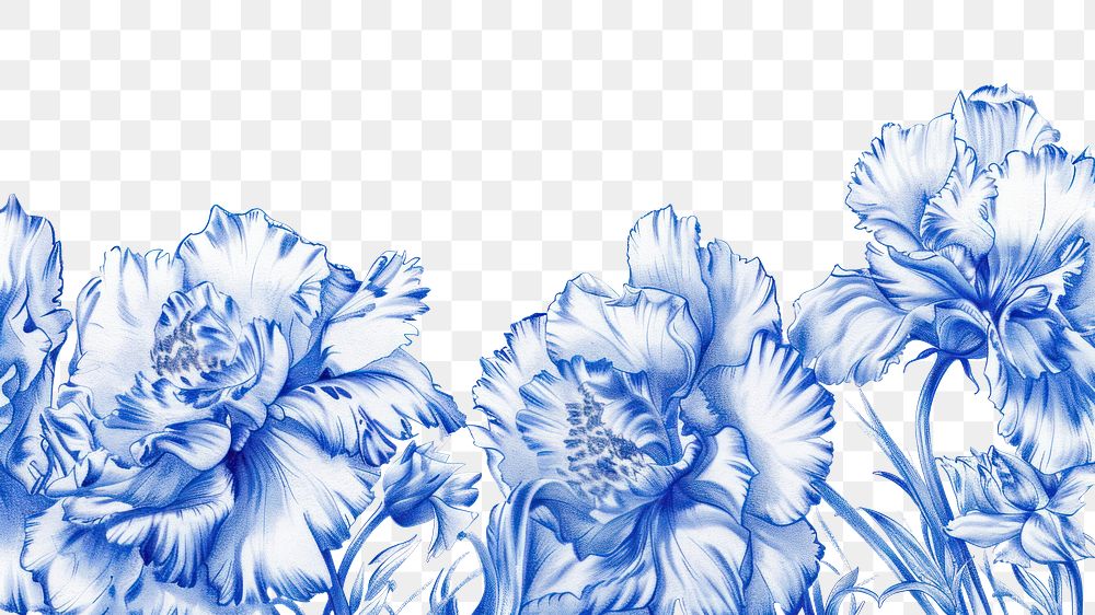 PNG Vintage drawing carnation border | Free PNG - rawpixel