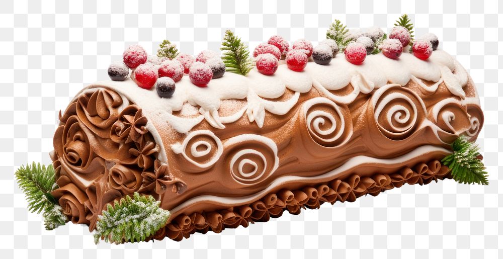 PNG Buche de noel dessert | Free PNG - rawpixel