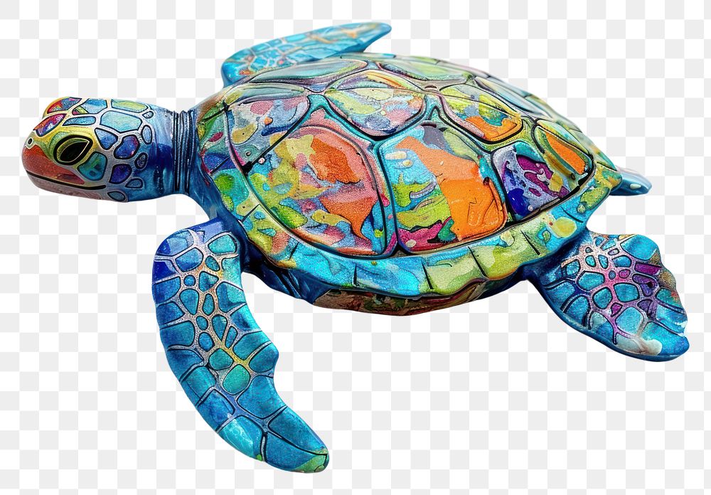 Turtle Acrylic Pour Magnet reptile | Free PNG - rawpixel
