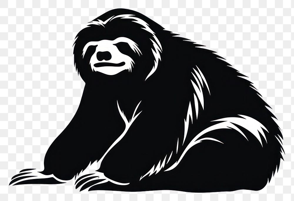 PNG Sloth silhouette clip art | Free PNG - rawpixel