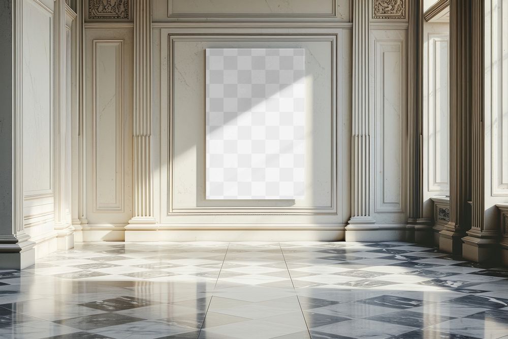 PNG art museum frame mockup, | Premium PNG - rawpixel