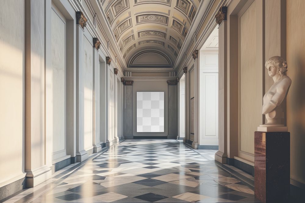 PNG art museum frame mockup, | Premium PNG - rawpixel