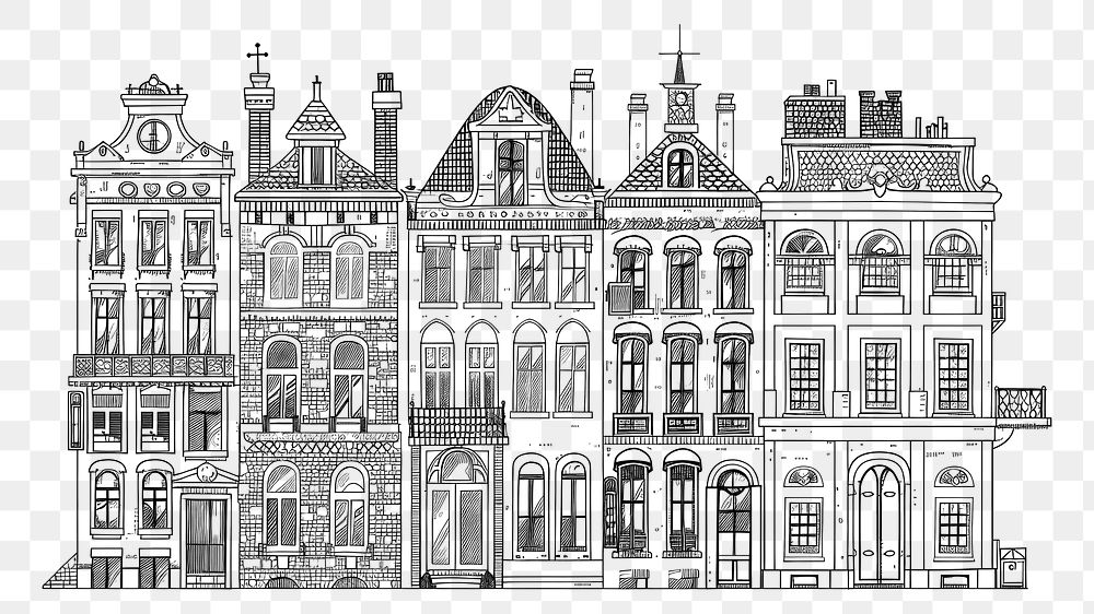 PNG Buildings architecture diagram drawing. | Free PNG - rawpixel