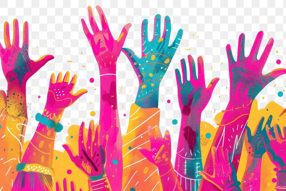 PNG Rising hands diverse cultures | Free PNG - rawpixel
