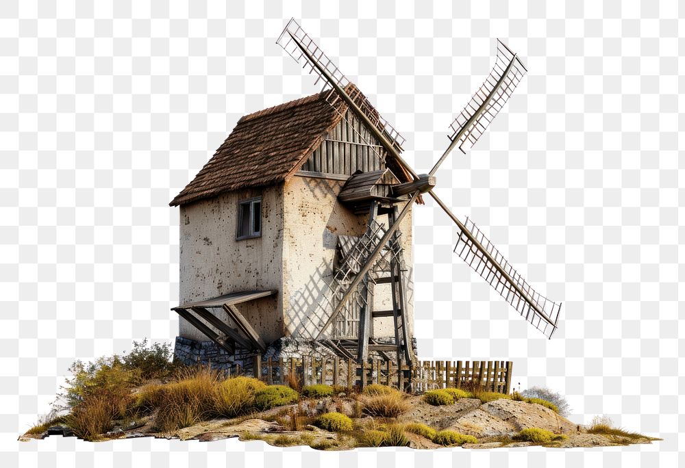 PNG Windmill windmill outdoors | Premium PNG - rawpixel